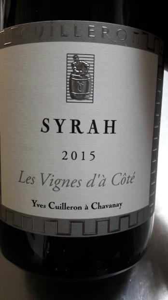 2015 Domaine Yves Cuilleron Syrah Les Vignes d'à Côté, France, Rhône ...