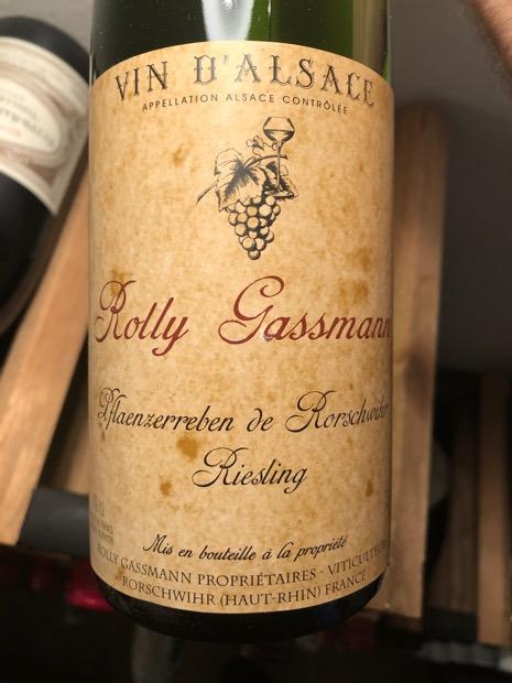 2010 Rolly Gassmann Riesling Pflaenzerreben de Rorschwihr, France ...