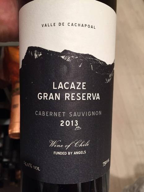 2013 Jean-Pascal Lacaze Cabernet Sauvignon Gran Reserva, Chile, Rapel ...