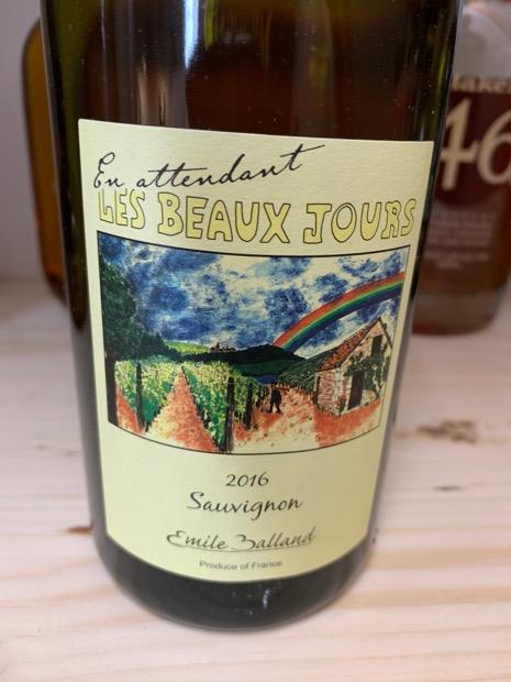 2016 Emile Balland Sauvignon Blanc En attendant Les Beaux Jours, France ...