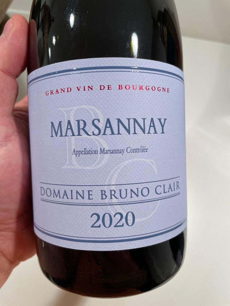 2020 Domaine Bruno Clair Marsannay, France, Burgundy, Côte de Nuits ...