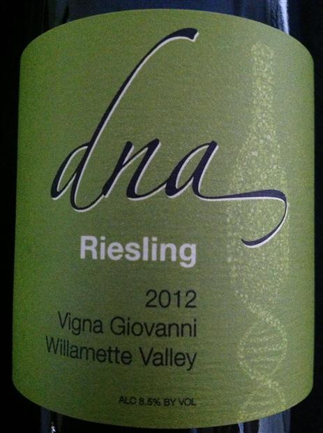 2012 UTOPIA DNA Late Harvest Riesling Vigna Giovanni, USA, Oregon ...