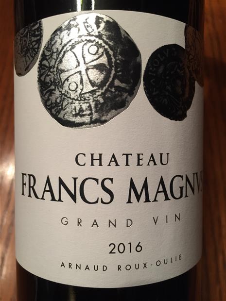 2016 Château Francs Magnus, France, Bordeaux - CellarTracker