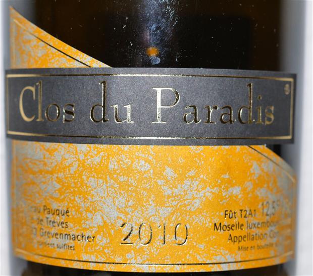 2012 Caves Albert Duhr (Château Pauqué) Auxerrois Clos du Paradis ...