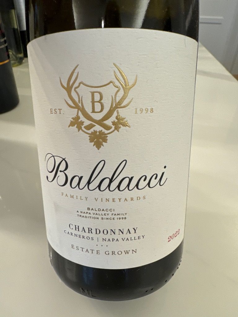 2022 Baldacci Family Vineyards Chardonnay, USA, California, Napa ...