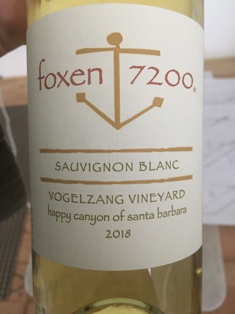 2018 Foxen Sauvignon Blanc 7200 Vogelzang Vineyard, USA, California ...