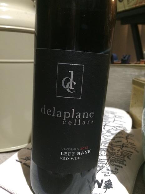 2012 Delaplane Cellars Left Bank, USA, Virginia, Northern Virginia ...