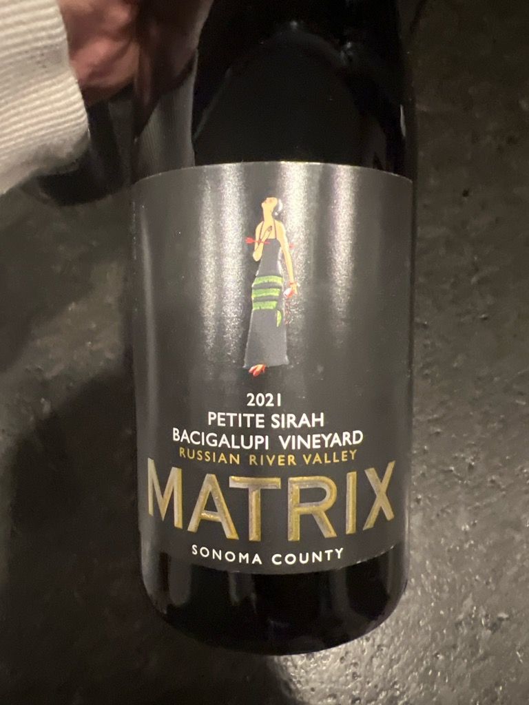 2021 Matrix Petite Sirah Bacigalupi Vineyard, USA, California, Sonoma ...