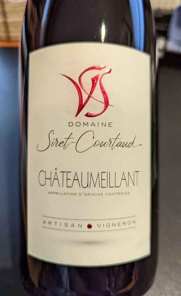 2020 Domaine Vincent Siret-Courtaud Chateaumeillant, France, Loire ...