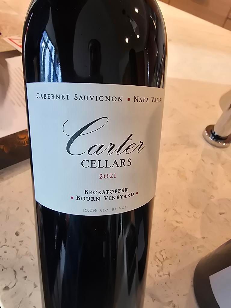 2021 Carter Cellars Cabernet Sauvignon Beckstoffer Bourn Vineyard, USA ...
