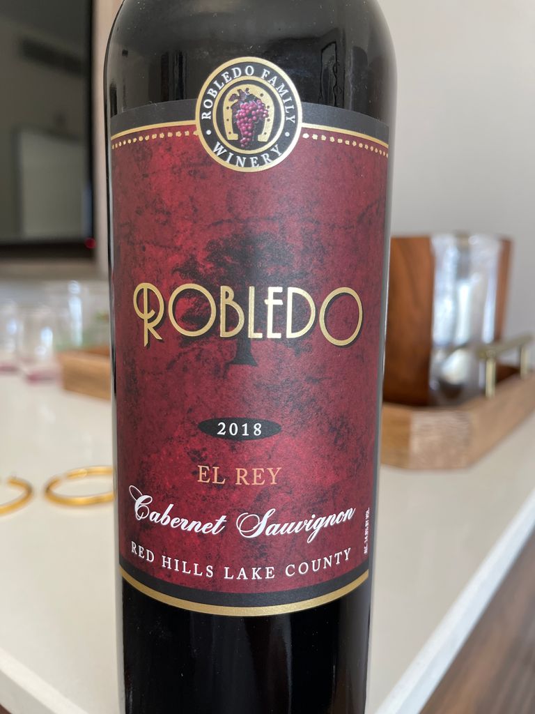 2018 Robledo Family Winery Cabernet Sauvignon El Rey, USA, California ...