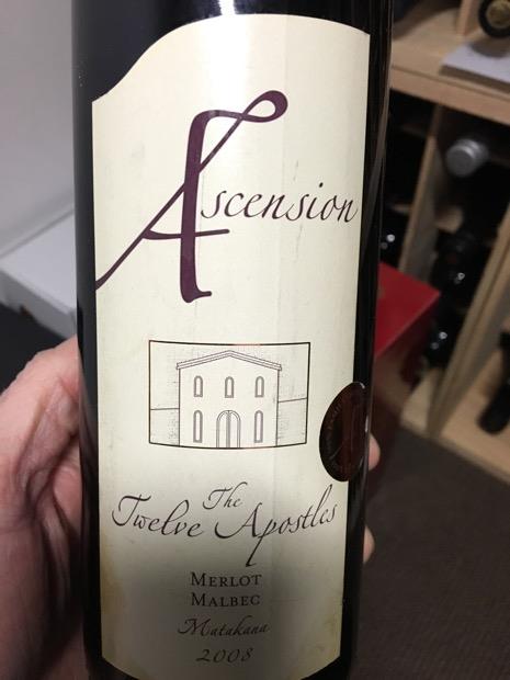 2008 Ascension Merlot The 12 Apostles, New Zealand, North Island ...