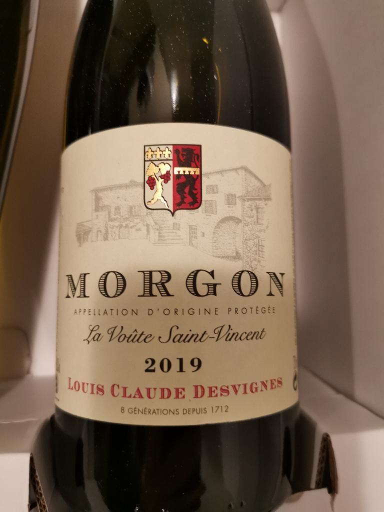 2019 Louis Claude Desvignes Morgon La Voûte Saint-Vincent, France ...