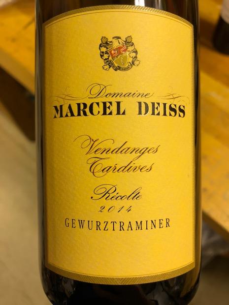 2018 Marcel Deiss Gewurztraminer Vendanges Tardives, France, Alsace ...