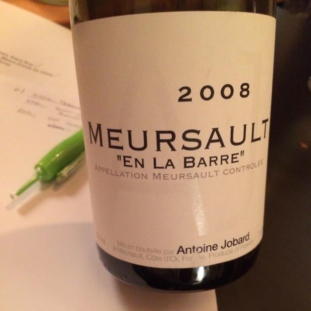 2008 Domaine Francois et Antoine Jobard Meursault En La Barre, France ...