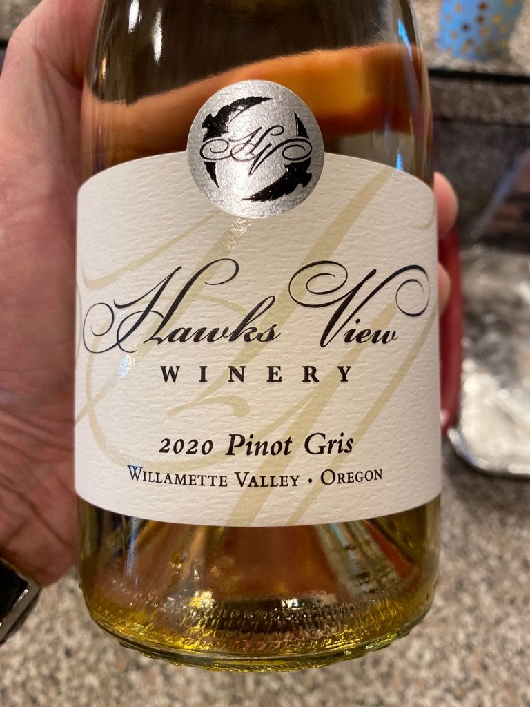 2020 Hawks View Cellars Pinot Gris, USA, Oregon, Willamette Valley ...