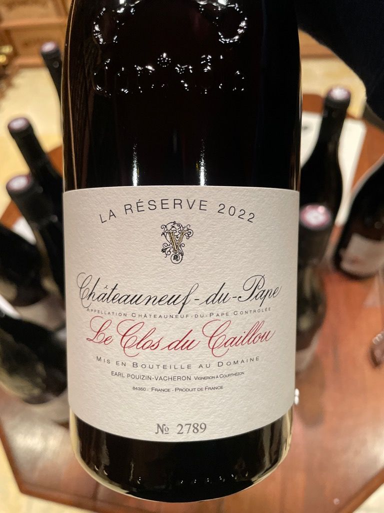 2023 Le Clos du Caillou Châteauneuf-du-Pape La Réserve, France, Rhône ...