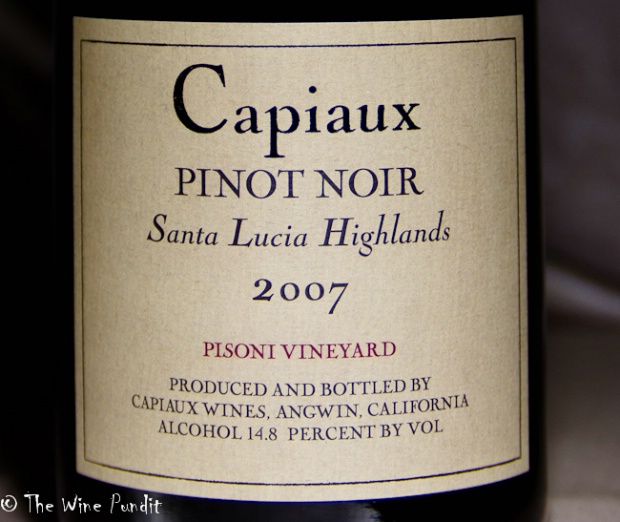 2007 Capiaux Cellars Pinot Noir Pisoni Vineyard, USA, California ...