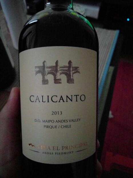 2013 Viña El Principal Calicanto, Chile, Maipo Valley - CellarTracker