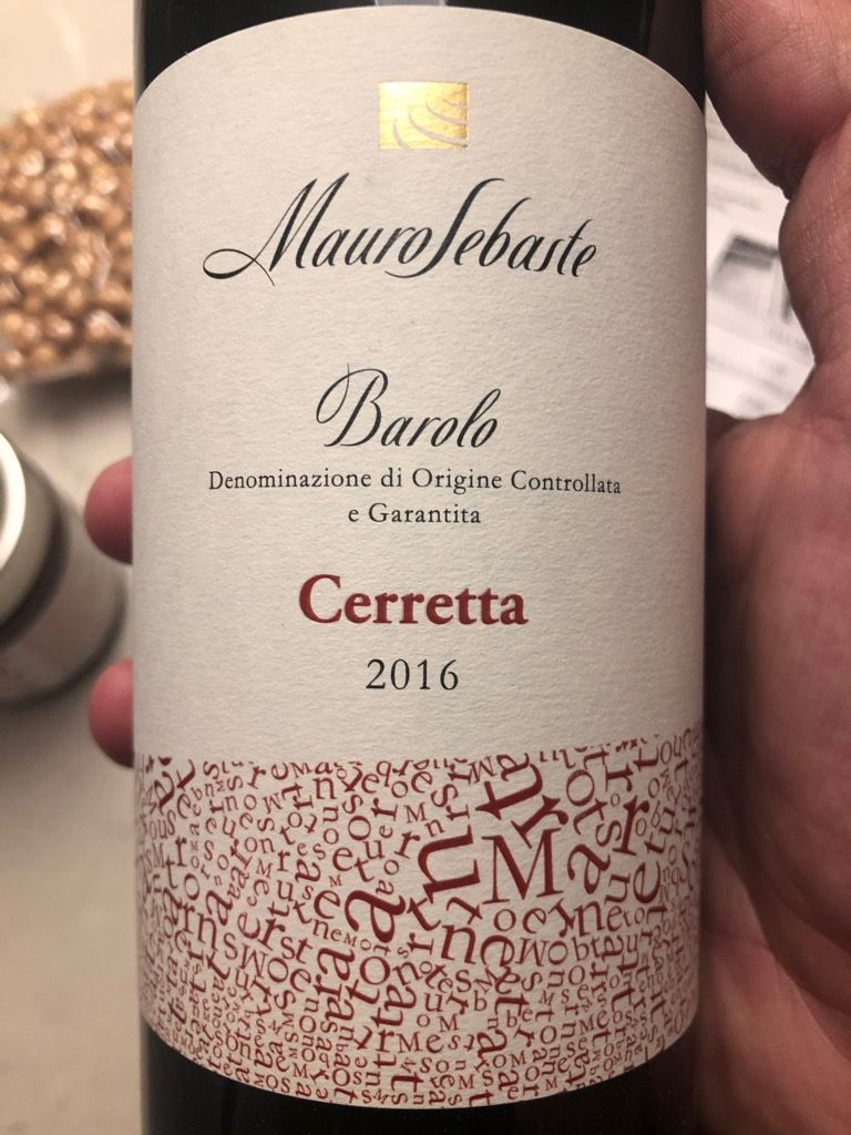 2017 Mauro Sebaste Barolo Cerretta, Italy, Piedmont, Langhe, Barolo ...