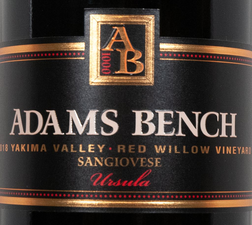 2018 Adams Bench Sangiovese URSULA Red Willow Vineyard, USA, Washington ...