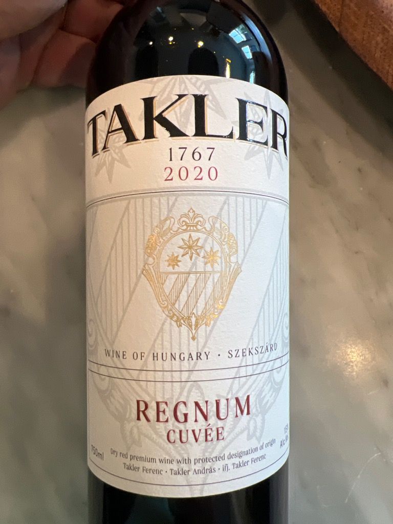 2020 Takler Regnum, Hungary, Dél-Pannónia, Szekszárdi - CellarTracker
