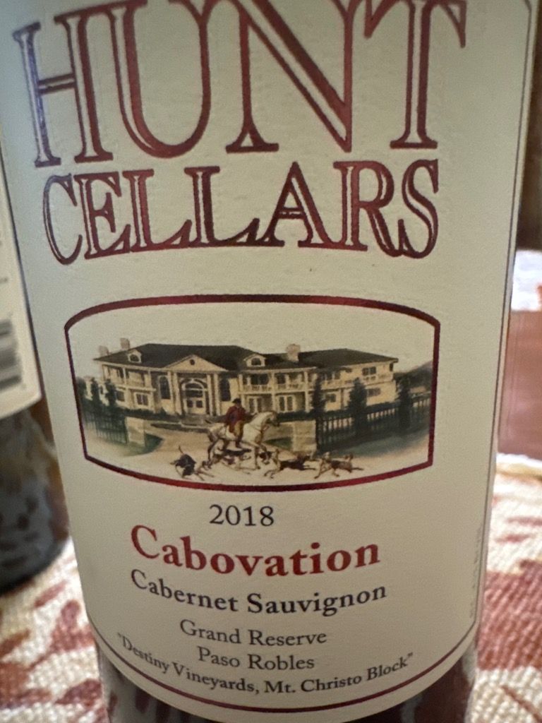 2018 Hunt Cellars Cabernet Sauvignon Cabovation Cask 21 Destiny ...
