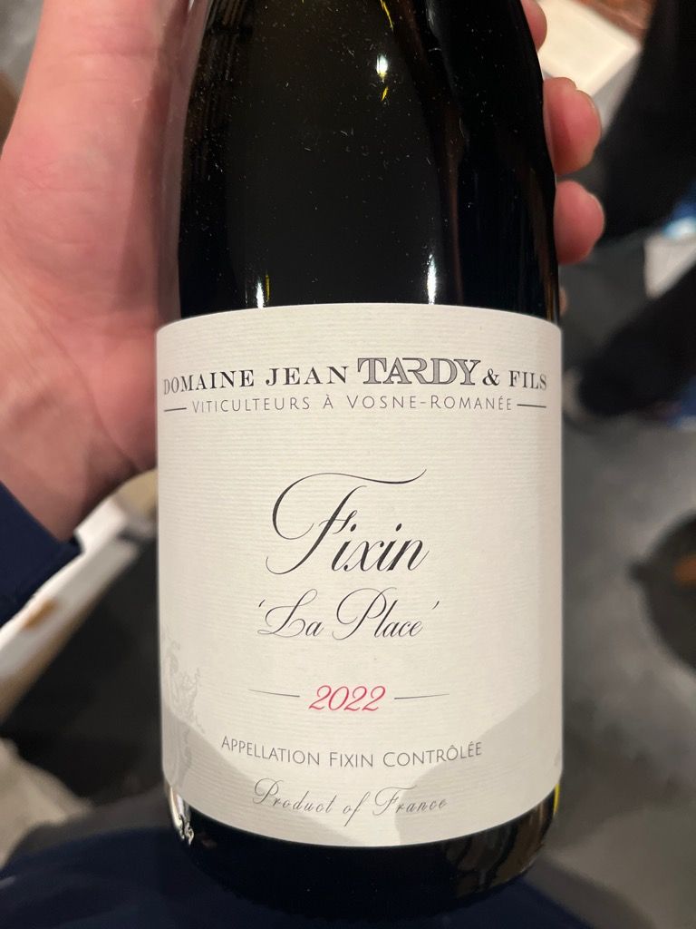 2023 Domaine Jean Tardy et Fils Fixin La Place, France, Burgundy, Côte ...