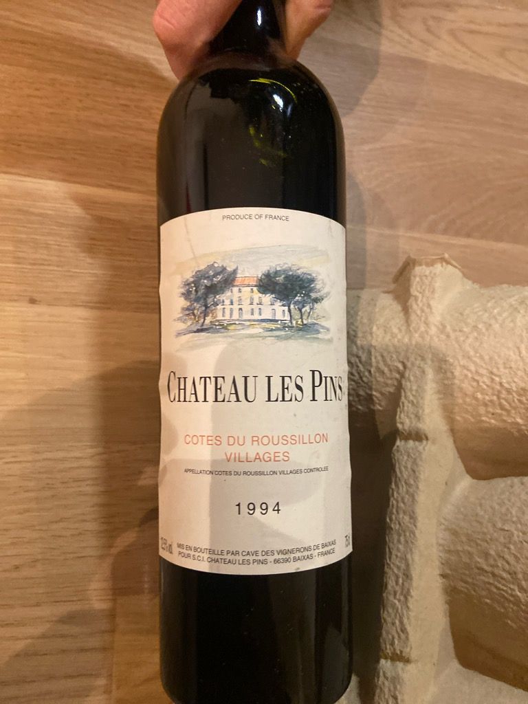 1994 Château les Pins Côtes du Roussillon Villages, France, Languedoc ...