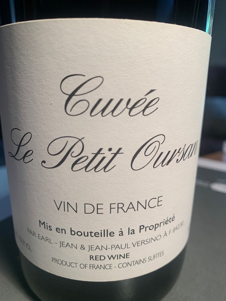 NV Domaine Jean et Jean-Paul Versino Vin de France Cuvée Le Petit ...