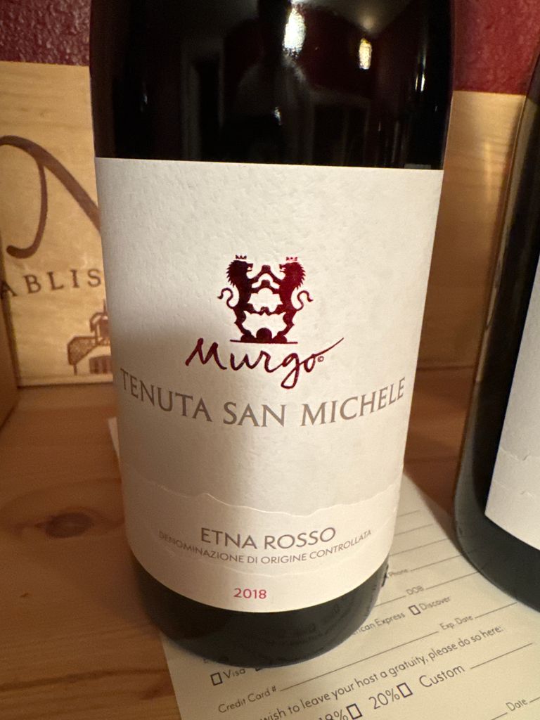 2018 Murgo Etna Rosso, Italy, Sicily, Etna DOC - CellarTracker