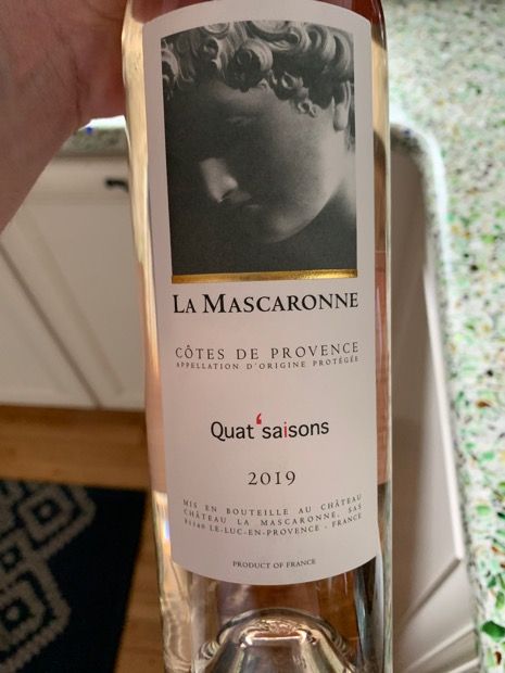 2019 Château La Mascaronne Côtes de Provence Quat' saisons, France ...