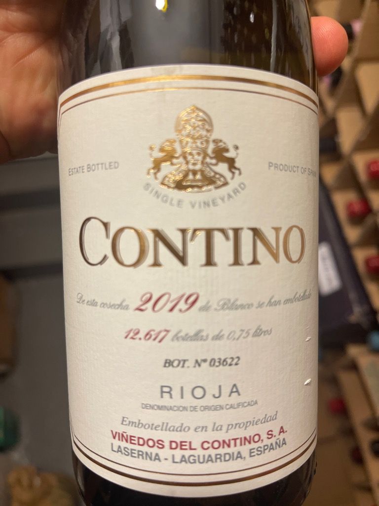 2019 Bodegas y Viñedos del Contino Rioja Laserna Blanco, Spain, La ...