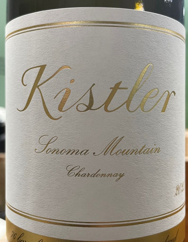 2023 Kistler Chardonnay Sonoma Mountain, USA, California, Sonoma County, Sonoma Mountain ...