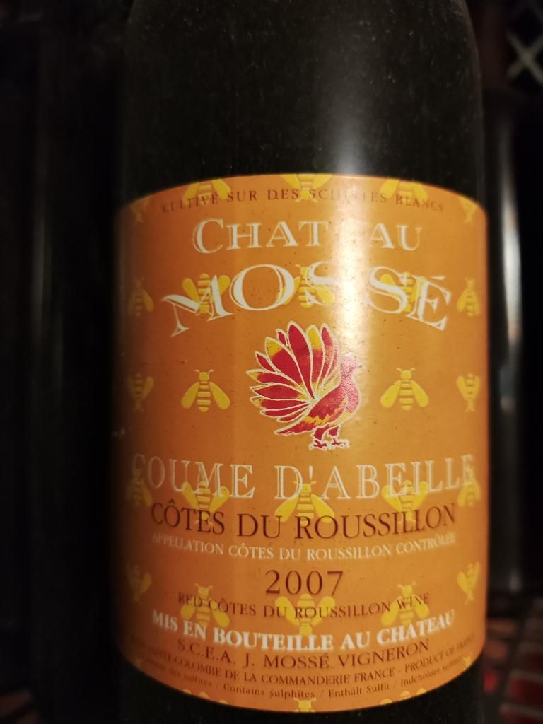 2007 Château Mossé Côtes du Roussillon Coume D'Abeille, France ...