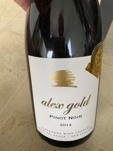 2014 Alexandra Wine Company Pinot Noir Alex Gold, New Zealand, South ...