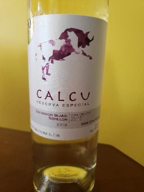 2021 Calcu Sauvignon Blanc Reserva Especial, Chile, Rapel Valley ...