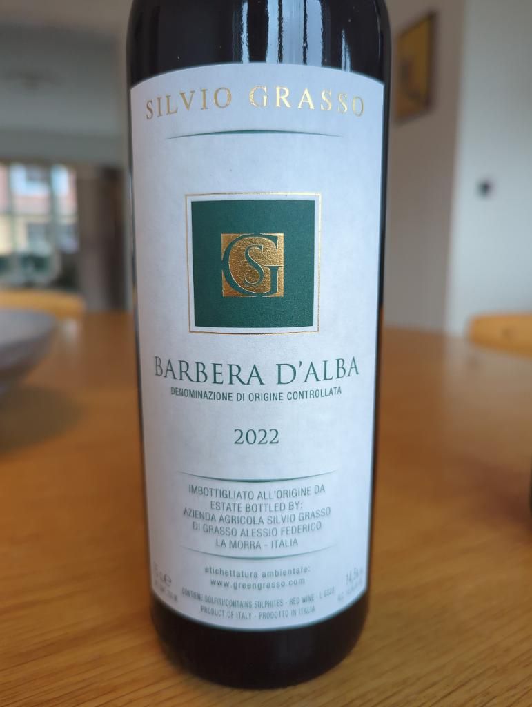2022 Silvio Grasso Barbera d'Alba, Italy, Piedmont, Alba, Barbera d ...