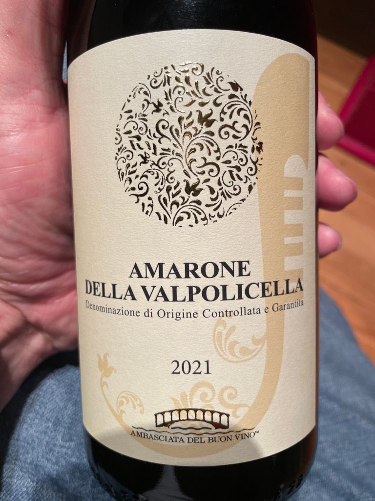 2021 Ambasciata del buon vino Amarone della Valpolicella, Italy, Veneto ...