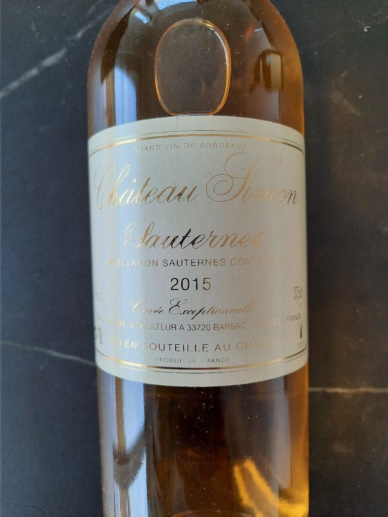 2016 Château Simon Cuvée Exceptionelle, France, Bordeaux, Sauternais ...