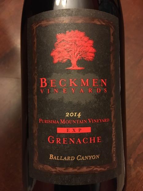 2014 Beckmen Vineyards Grenache EXP Purisima Mountain Vineyard, USA ...
