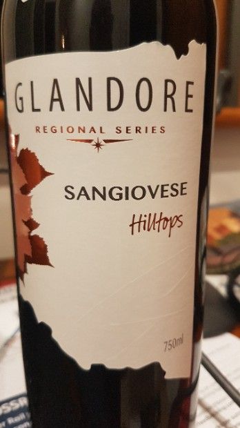 2018 Glandore Estate Wines Sangiovese Regional Series Hilltops ...