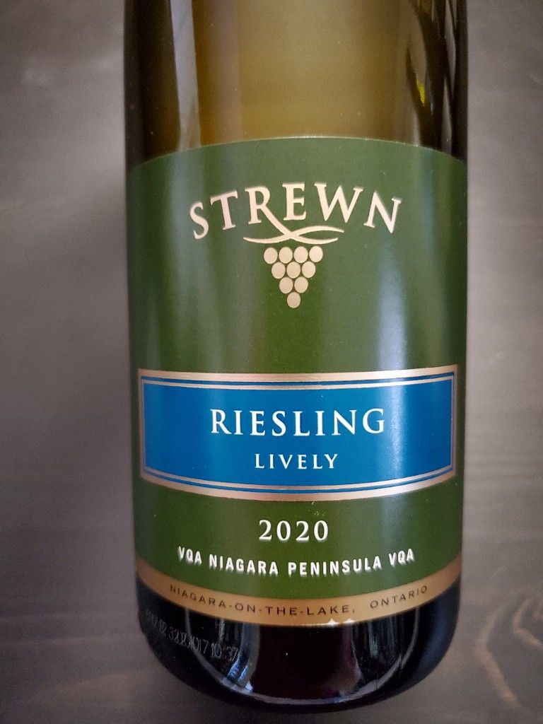 2020 Strewn Riesling Lively, Canada, Ontario, Niagara Peninsula ...