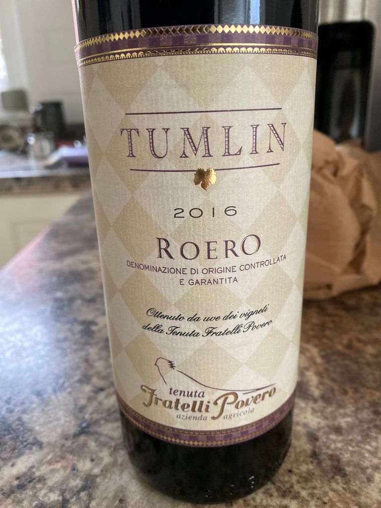 2016 Cantine Povero Roero Tumlin, Italy, Piedmont, Alba, Roero ...