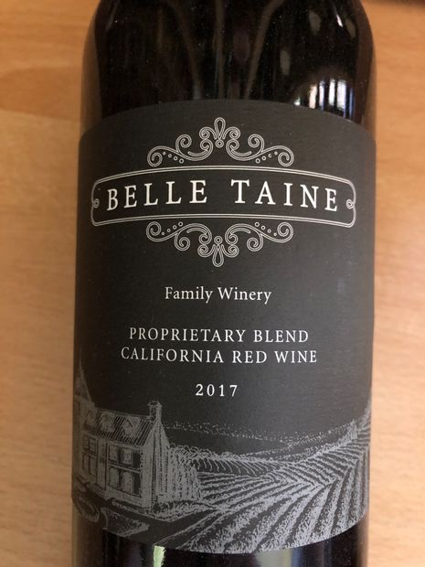 2017 Belle Taine Proprietary Blend, USA, California - CellarTracker