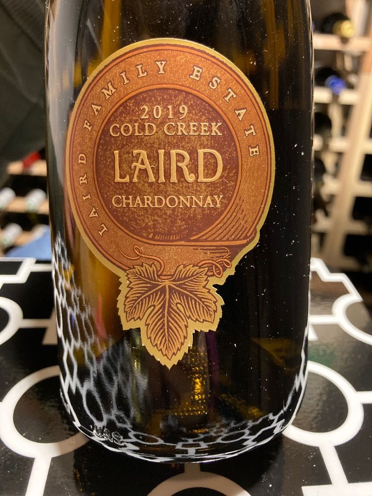 2019 Laird Family Estate Chardonnay Cold Creek Ranch, USA, California ...