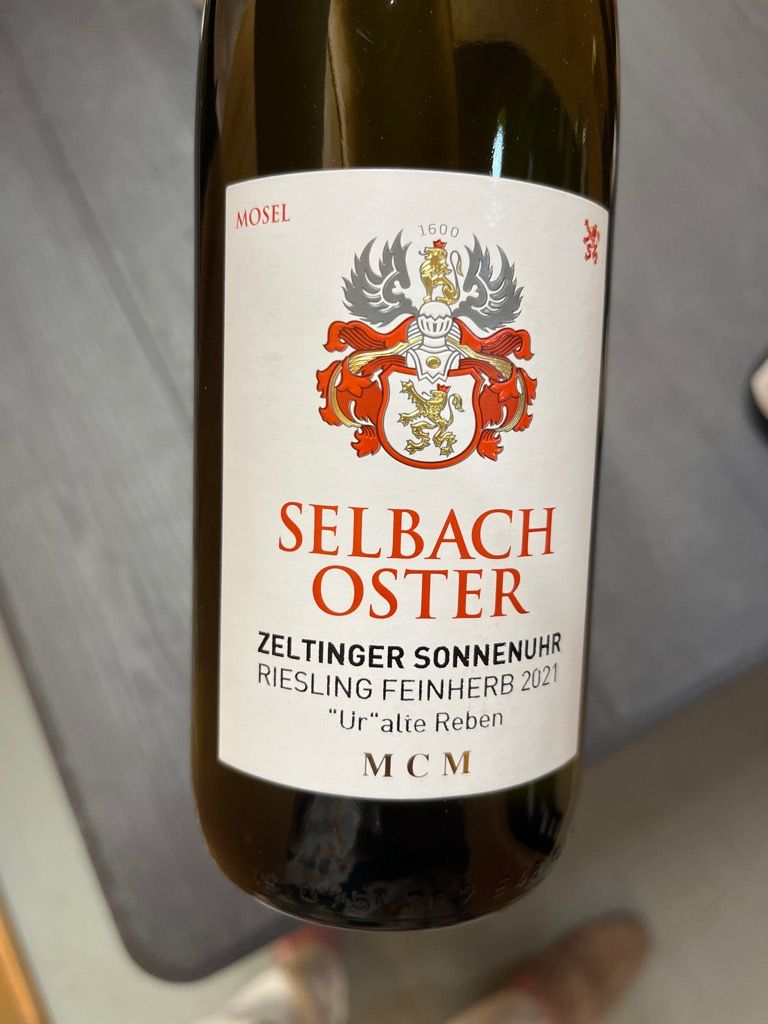 2022 Selbach-Oster Zeltinger Sonnenuhr Riesling Spätlese feinherb Ur ...
