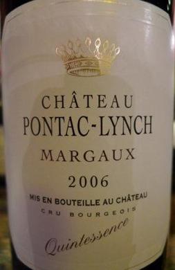 2006 Château Pontac-Lynch, France, Bordeaux, Médoc, Margaux - CellarTracker