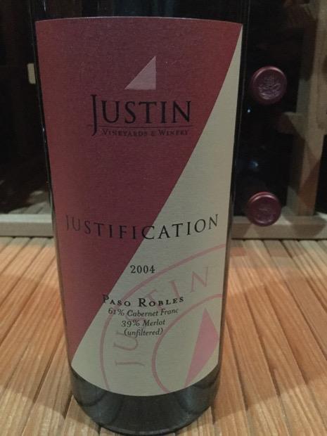 2004 Justin Vineyards & Winery Justification, USA, California, Central ...