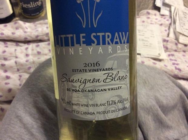 2016 Little Straw Vineyards Sauvignon Blanc, Canada, British Columbia ...